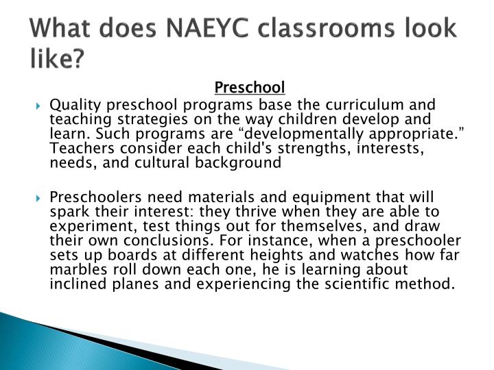 PPT - What does NAEYC Accreditation Mean to me? PowerPoint Presentation ...
