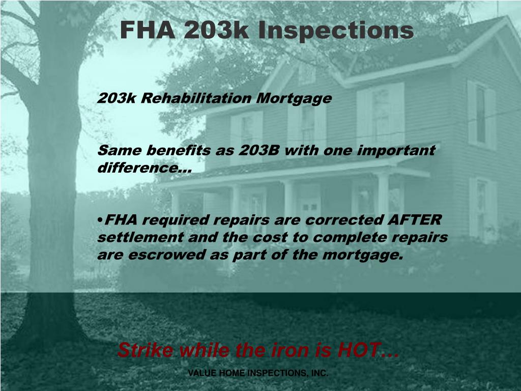 PPT - FHA 203k Inspections PowerPoint Presentation, free download - ID ...
