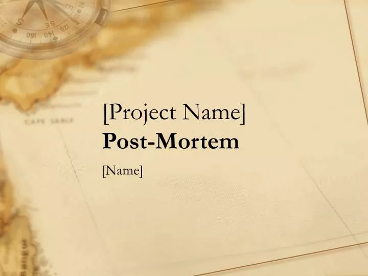 PPT - [Project Name] Post-Mortem PowerPoint Presentation, free download - ID:5501809