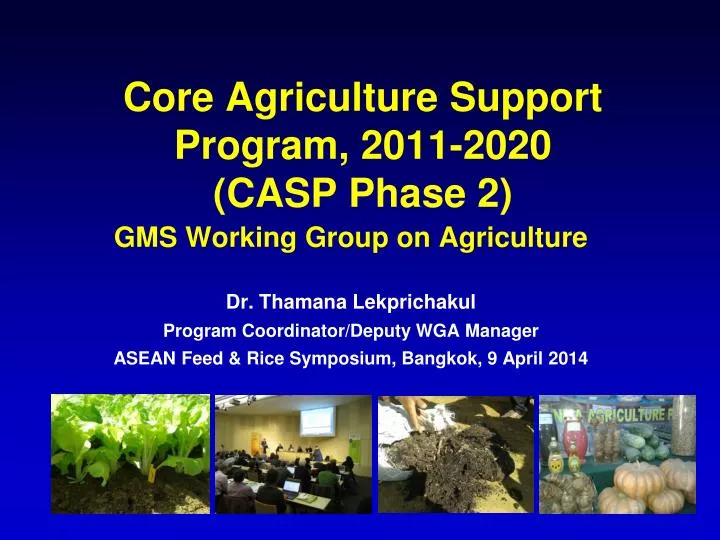 PPT - Core Agriculture Support Program, 2011-2020 (CASP Phase 2) PowerPoint Presentation - ID ...