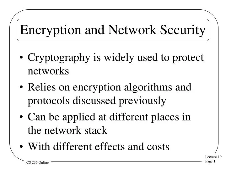 PPT - Encryption and Network Security PowerPoint Presentation, free ...
