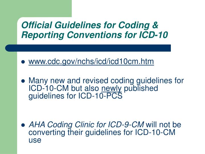 PPT - ICD-10-CM PowerPoint Presentation - ID:5502504