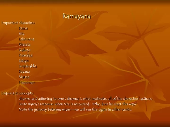 PPT - Ramayana PowerPoint Presentation, free download - ID:5503137