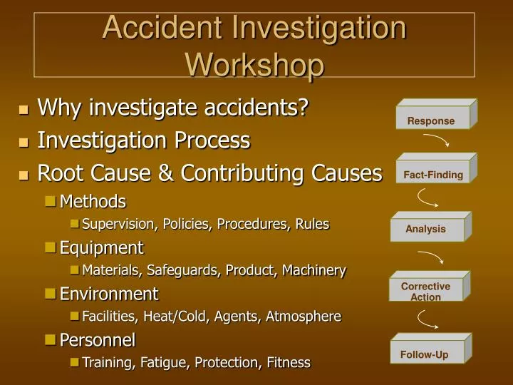 PPT - Accident Investigation Workshop PowerPoint Presentation, free ...
