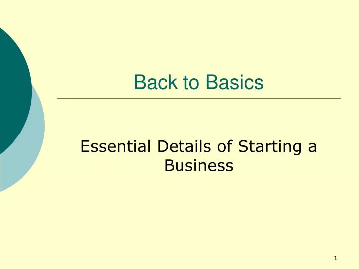 PPT - Back to Basics PowerPoint Presentation, free download - ID:5503234