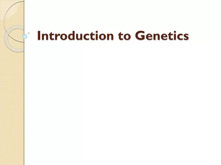 PPT - Introduction to Genetics PowerPoint Presentation, free download ...