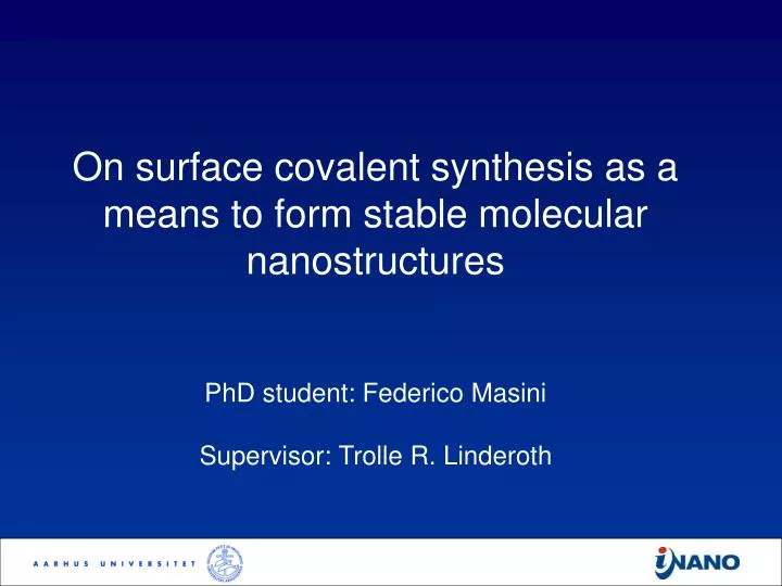 PPT - On-surface Synthesis PowerPoint Presentation, free download - ID ...