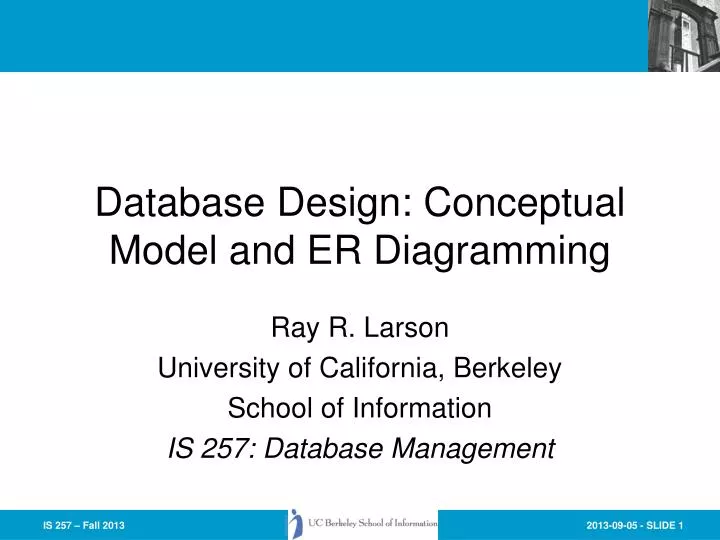 PPT - Database Design: Conceptual Model and ER Diagramming PowerPoint Presentation - ID:5504485