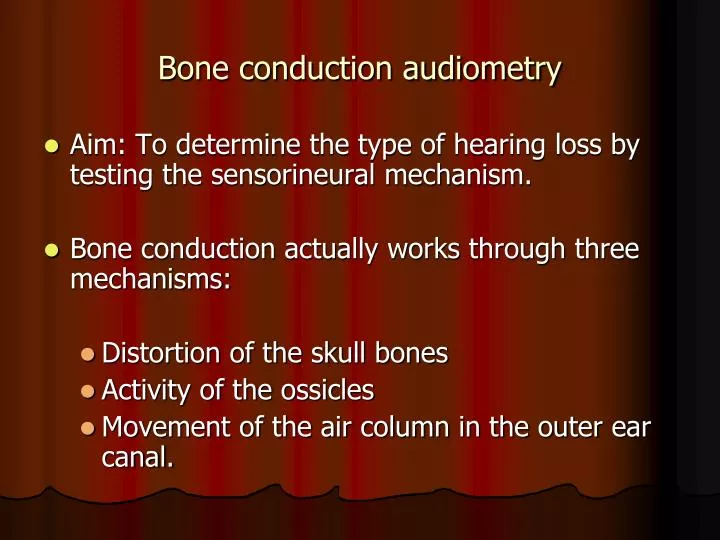 PPT - Bone conduction audiometry PowerPoint Presentation, free download ...