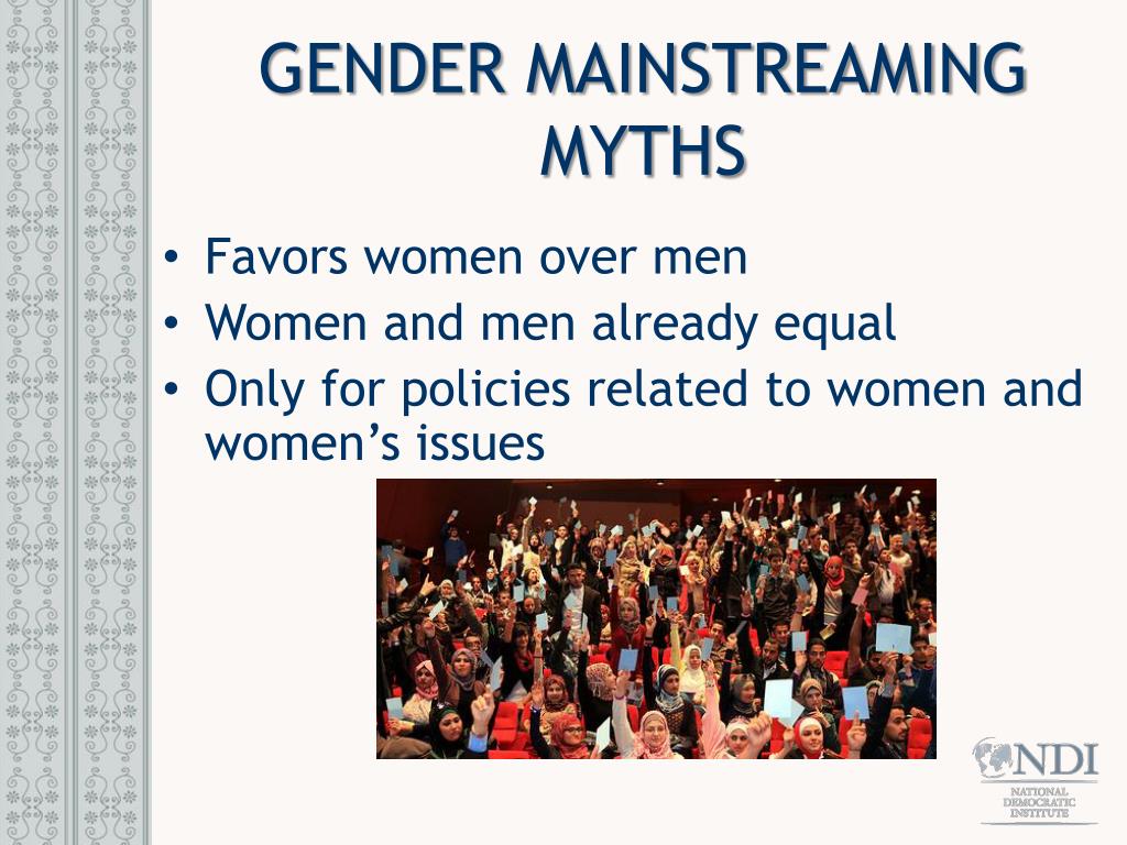 Ppt Introduction To Gender Mainstreaming Gender Women And Politics