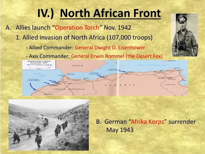 The North African Front: North African Front History – BXXM