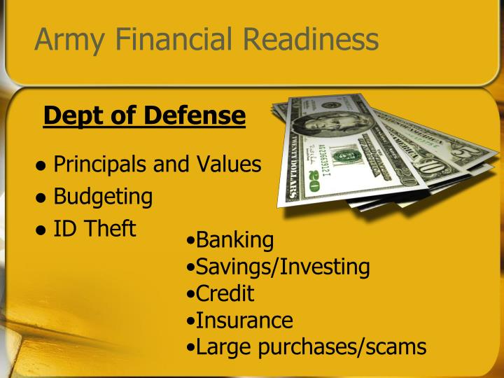 PPT - Army Financial Readiness PowerPoint Presentation - ID:5507072