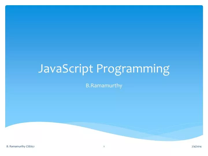 PPT - JavaScript Programming PowerPoint Presentation, free download ...