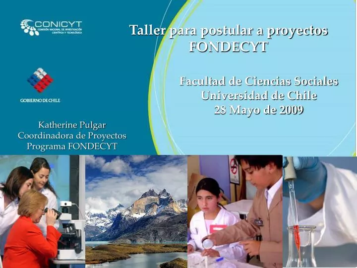 PPT - Taller para postular a proyectos FONDECYT PowerPoint Presentation ...