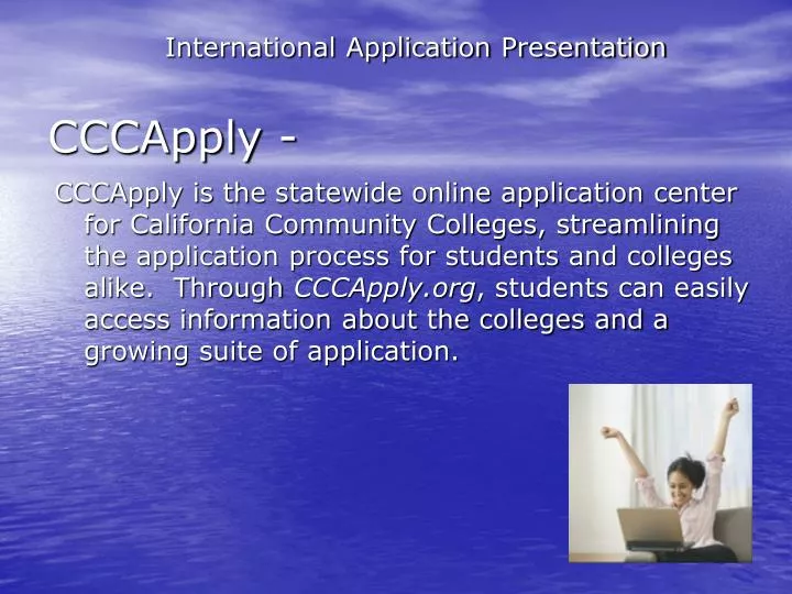 PPT - CCCApply - PowerPoint Presentation, free download - ID:5508767