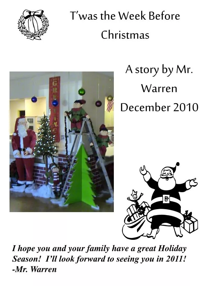 PPT - T’was the Week Before Christmas PowerPoint Presentation, free ...