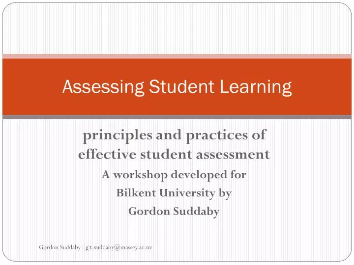 PPT - Assessing Student Learning PowerPoint Presentation, free download ... PPT - Assessing Student Learning PowerPoint Presentation, free download ...