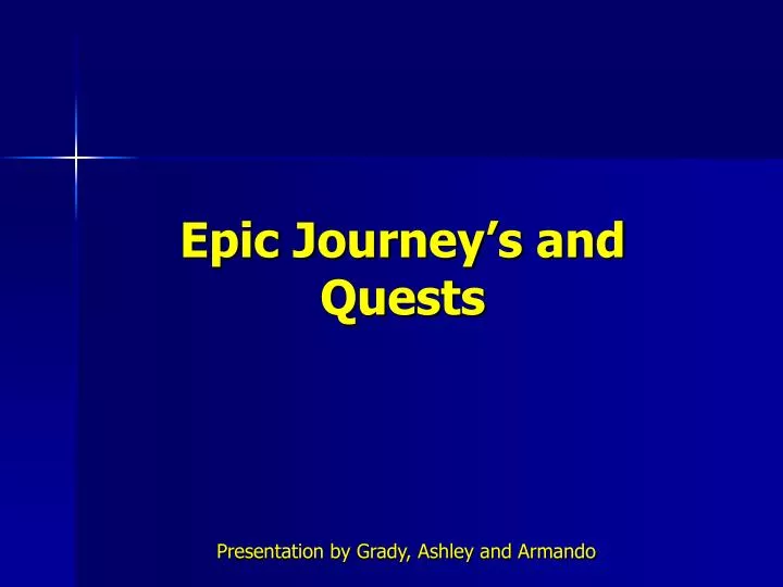 PPT - Epic Journey’s and Quests PowerPoint Presentation, free download ...