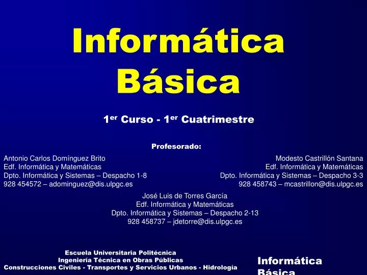 PPT - Informática Básica PowerPoint Presentation, free download - ID ...