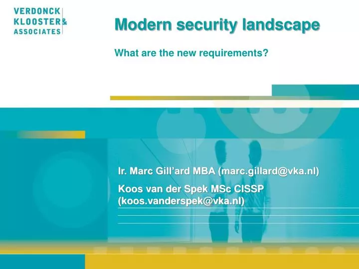 PPT - Modern security landscape PowerPoint Presentation, free download ...