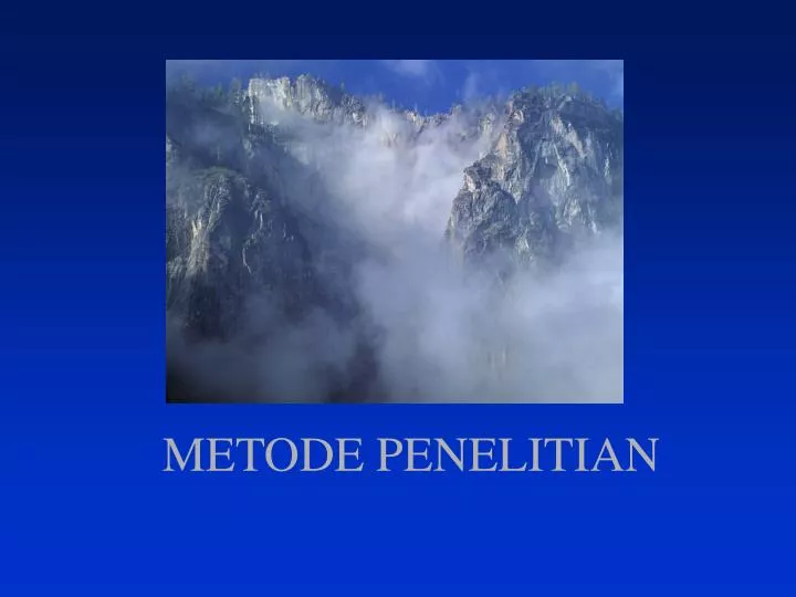 PPT - METODE PENELITIAN PowerPoint Presentation, free download - ID:5511570