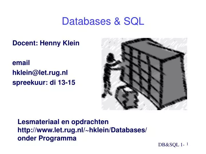 Ppt Databases And Sql Powerpoint Presentation Free Download Id5512105