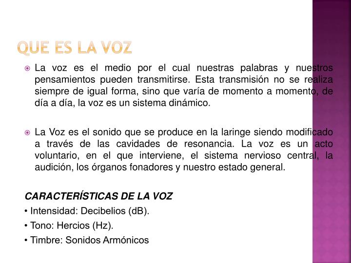 PPT - CUIDADOS DE LA VOZ PowerPoint Presentation - ID:5512249