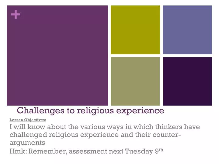 PPT - Challenges to religious experience PowerPoint Presentation, free ...