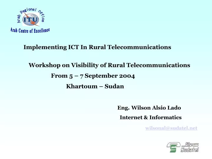 PPT - Implementing ICT In Rural Telecommunications PowerPoint ...