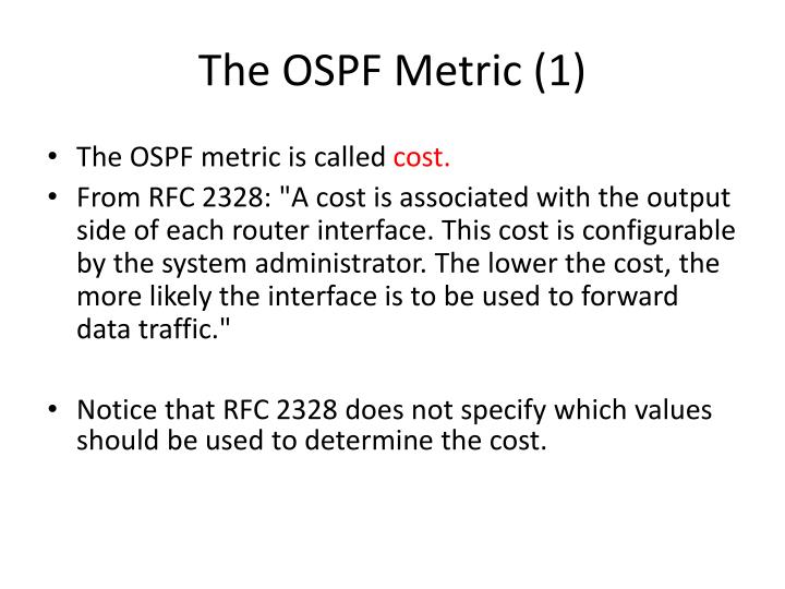 PPT - OSPF PowerPoint Presentation - ID:5515080