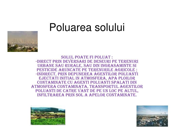 PPT - Poluarea PowerPoint Presentation - ID:5515459