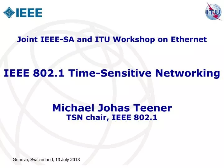 Ppt Ieee 802 1 Time Sensitive Networking Powerpoint Presentation Free Download Id 5516492