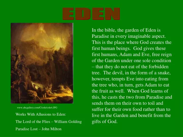 PPT - EDEN PowerPoint Presentation, free download - ID:5517241