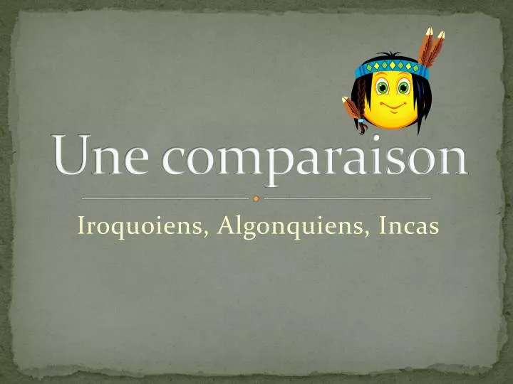 PPT - Une comparaison PowerPoint Presentation, free download - ID:5517330