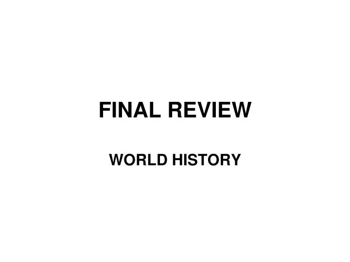 PPT - FINAL REVIEW PowerPoint Presentation, free download - ID:5517371