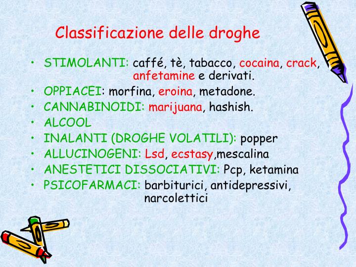PPT - Le droghe PowerPoint Presentation - ID:5517625