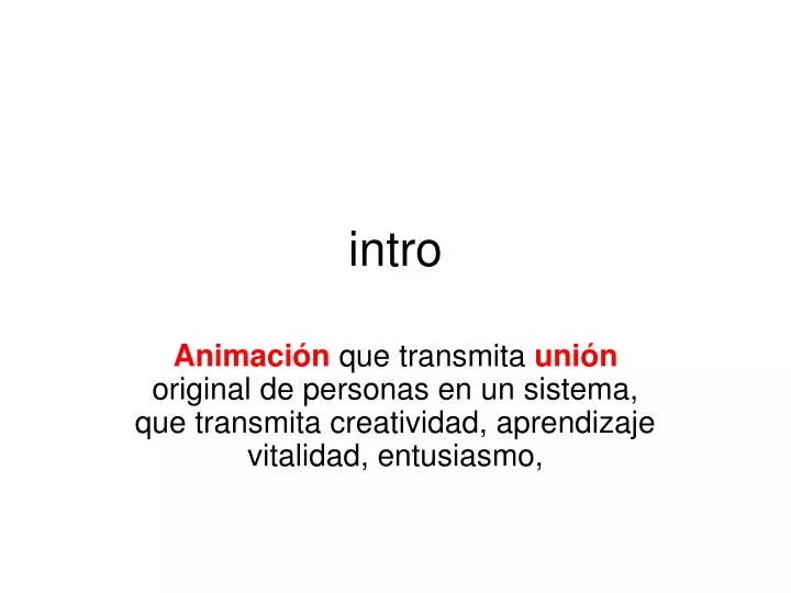 PPT - intro PowerPoint Presentation, free download - ID:5517654