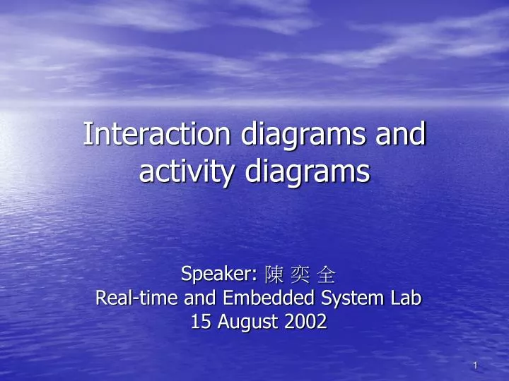 PPT - Interaction diagrams and activity diagrams PowerPoint ...