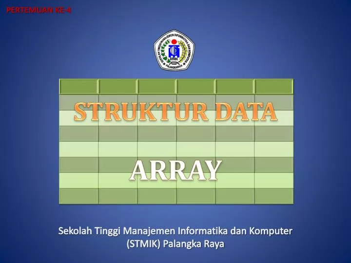 PPT - STRUKTUR DATA ARRAY PowerPoint Presentation, free download - ID ...