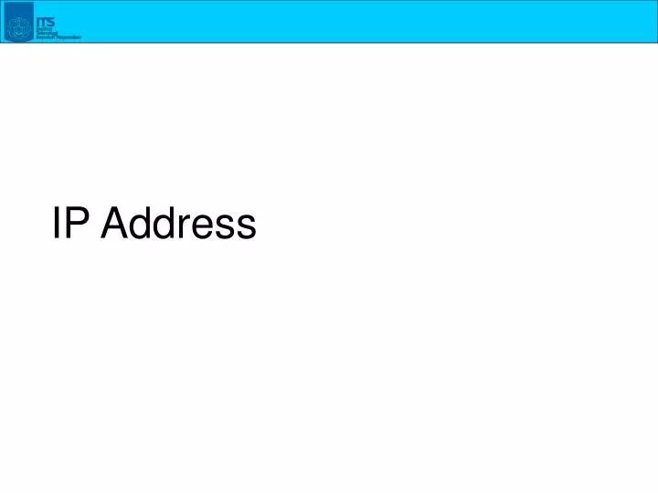 PPT - IP Address PowerPoint Presentation, free download - ID:5518564