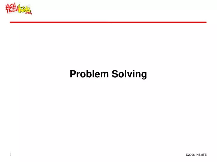 PPT - Problem Solving PowerPoint Presentation, free download - ID:5518831