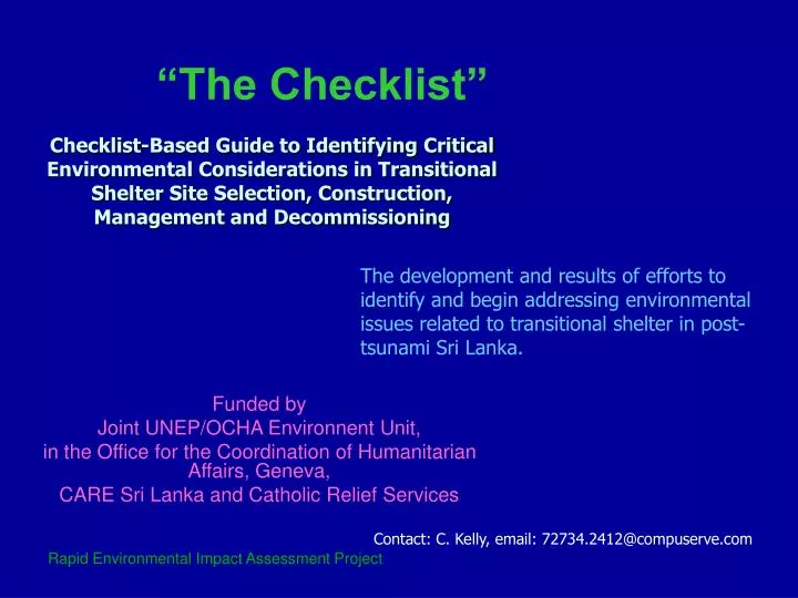 PPT - Contact: C. Kelly, email: 72734.2412@compuserve PowerPoint ...