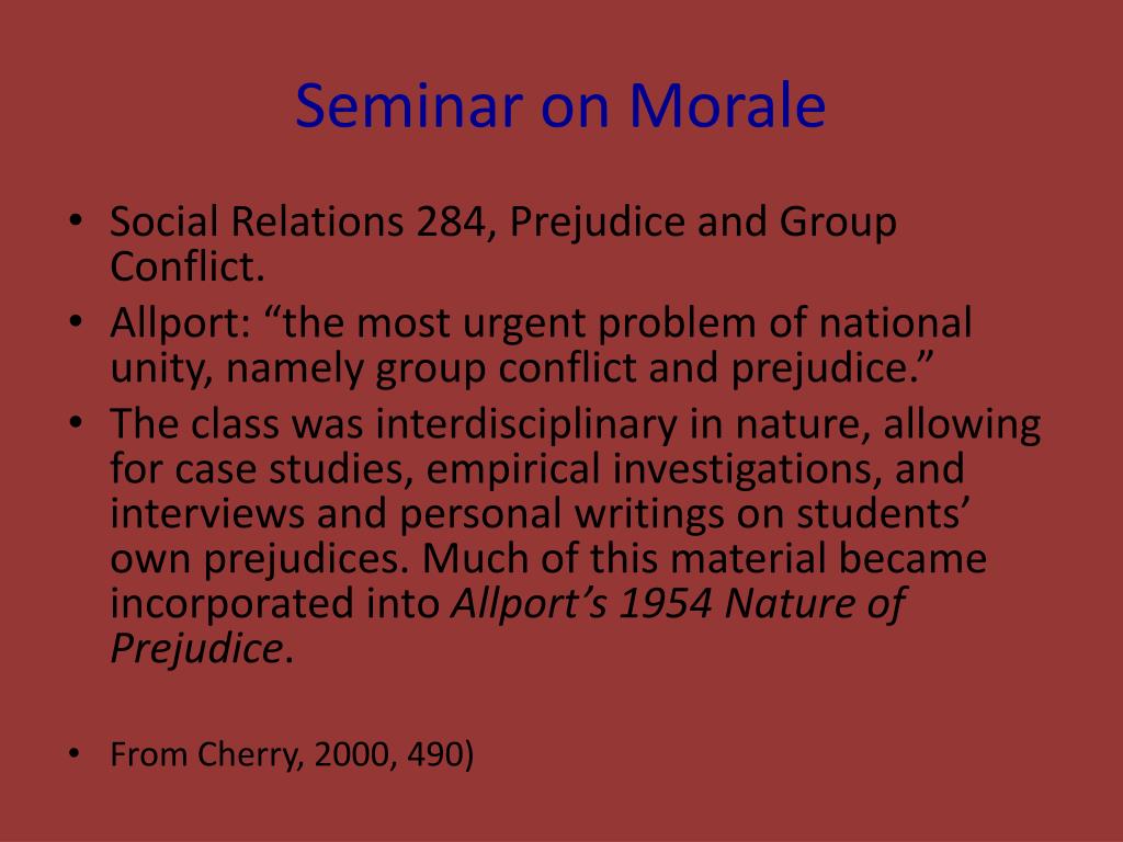 PPT - The Social Self: Activist Social Psychology, Race and Prejudice ...