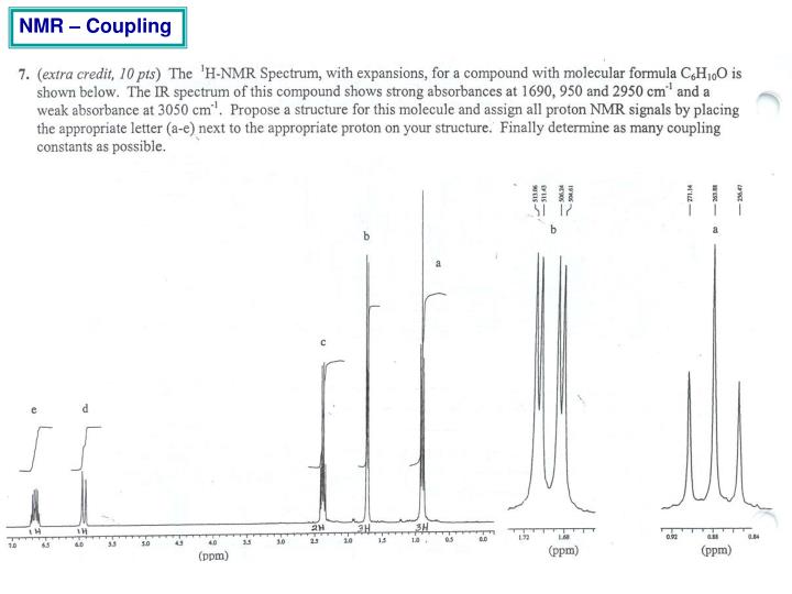 PPT - 1 H-NMR – Spin – Spin Coupling PowerPoint Presentation - ID:5520501