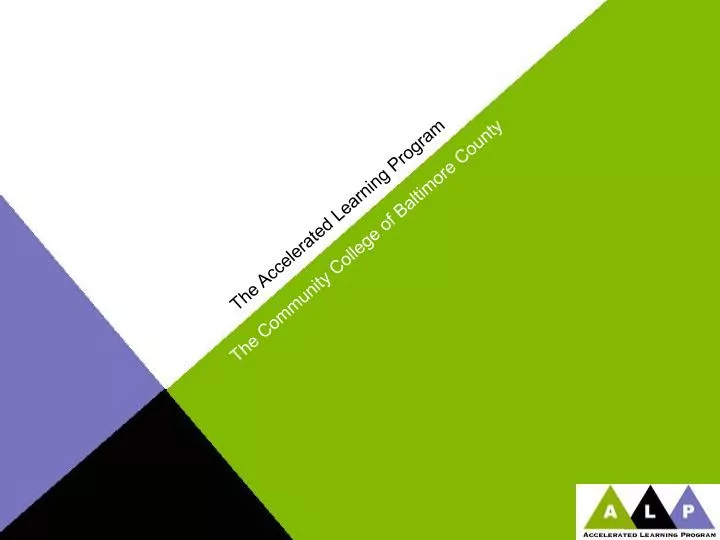 PPT - The Accelerated Learning Program PowerPoint Presentation, free ...