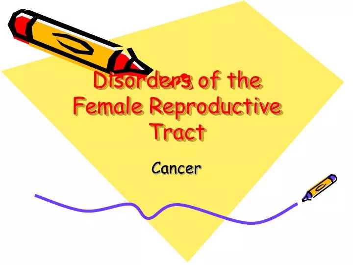 Ppt Disorders Of The Female Reproductive Tract Powerpoint