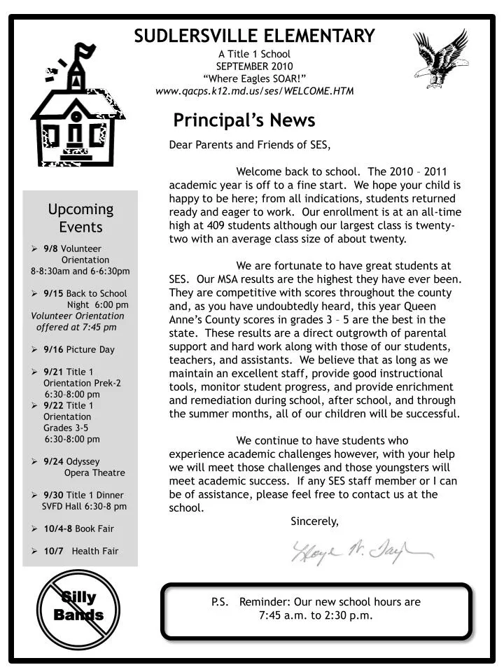 PPT - Principal’s News PowerPoint Presentation, free download - ID:5523127