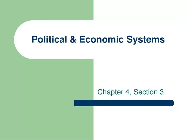 PPT - Political & Economic Systems PowerPoint Presentation, free ...