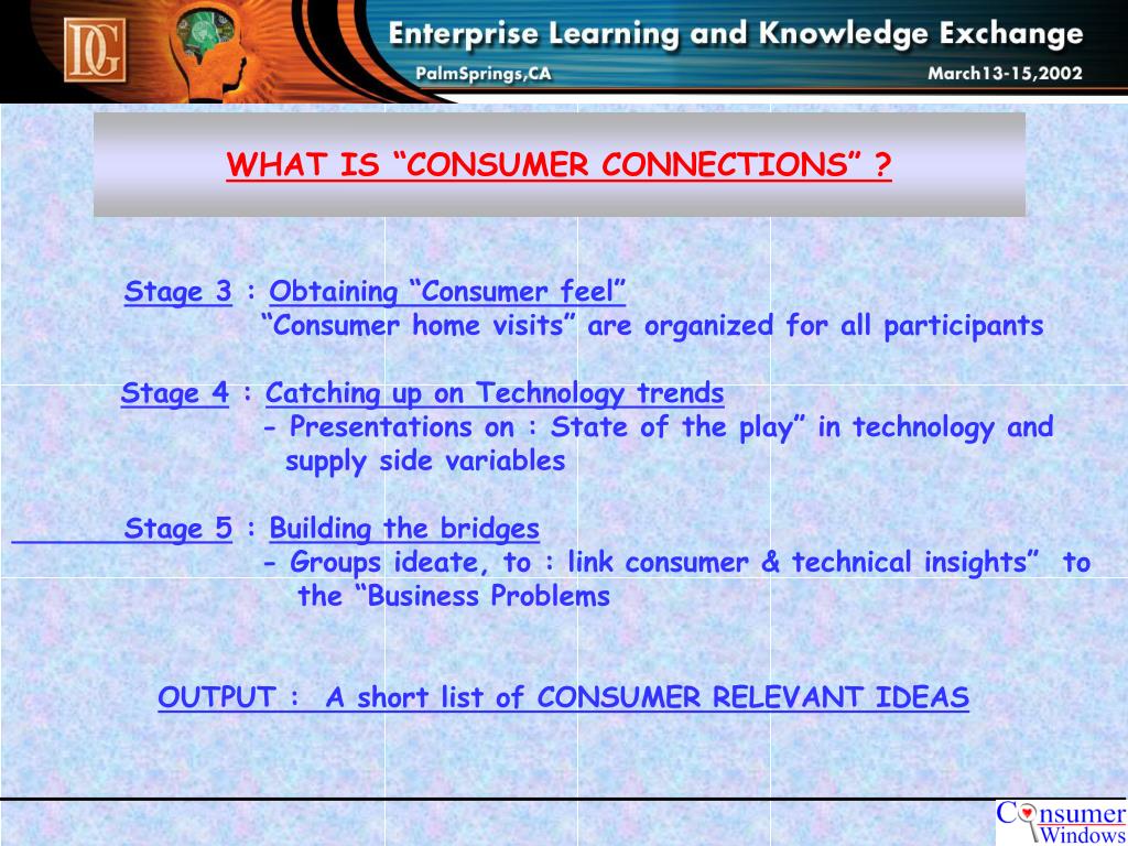 PPT - A Knowledge Management System for Bringing Consumers into the ...
