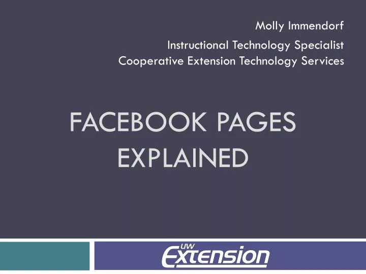 PPT - Facebook Pages Explained PowerPoint Presentation, free download ...